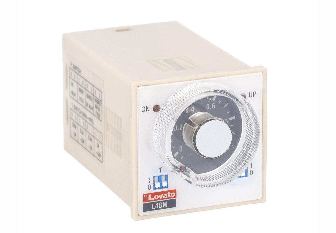 Lovato Time relay on delay multiscale and single voltage 48X48mm - 31L48TPM240 | Trimantec