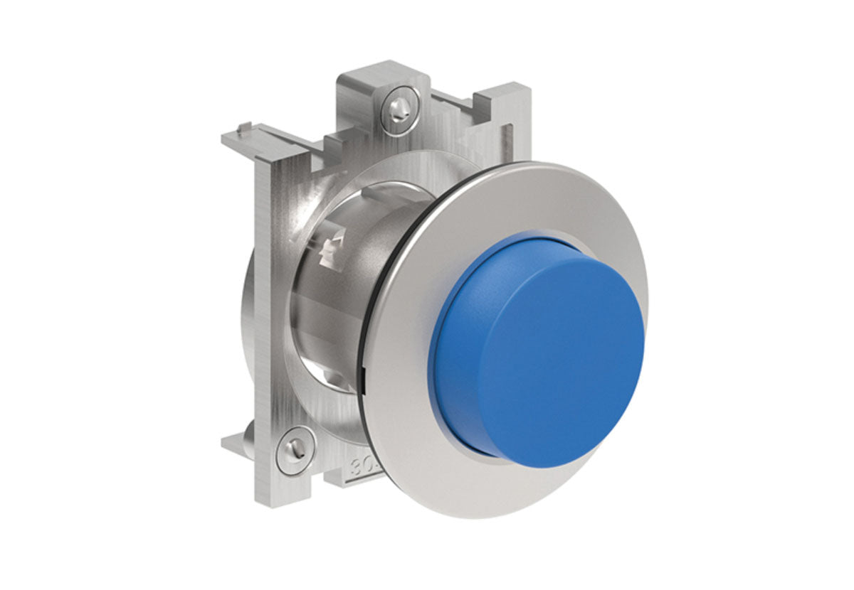 Lovato Electric: Push Button, Spring Return, Extended, Blue - LPFB206 ...