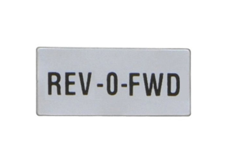 Lovato Electric: Label for selector switches "REV-0-FWD" - LPXAGB216 ...