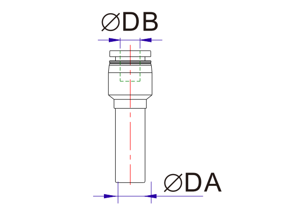 Airtac SUS316: Push to Connect Fitting, Male Connector - X-S6-NPGJ1/2- – Trimantec