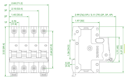 Noark B1E:Miniature Supplementary Protectors-B1E3B1.6 – Trimantec