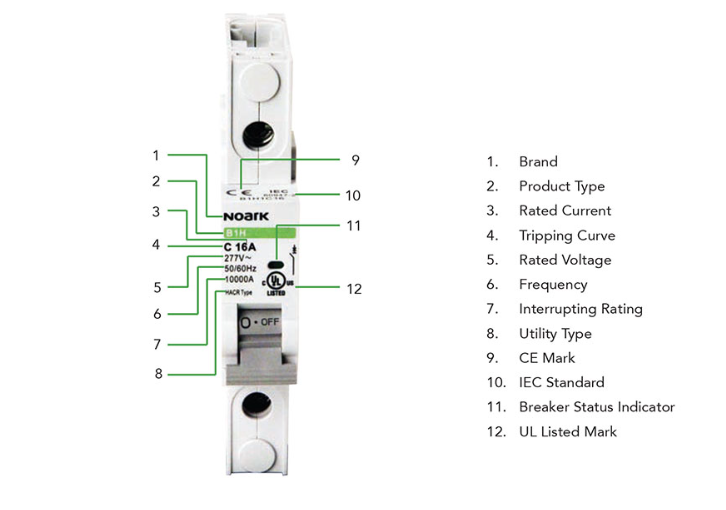 Noark B1D:Miniature Circuit Breakers-B1D1C32 – Trimantec