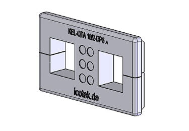 Icotek KEL-QTA 10|2-DP 6 A: Pluggable Cable Entry Frame - 43656 | Trimantec