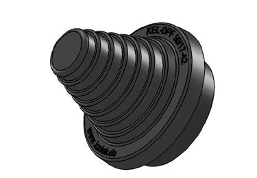 Icotek KEL-DPF 50|17-42 bk: Cable Entry Grommet for Supply Cables ...